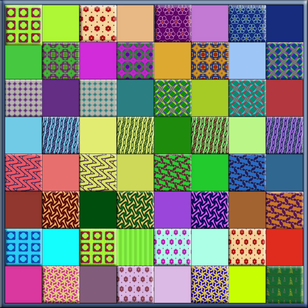 Solve Newly Made Patterns jigsaw puzzle online with 256 pieces