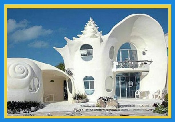 Solve Isla Mujeres Shell House, Mexico jigsaw puzzle online with 70 pieces