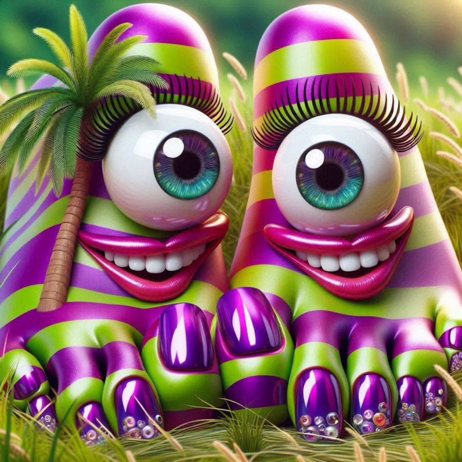 Solve Silly Feet jigsaw puzzle online with 169 pieces