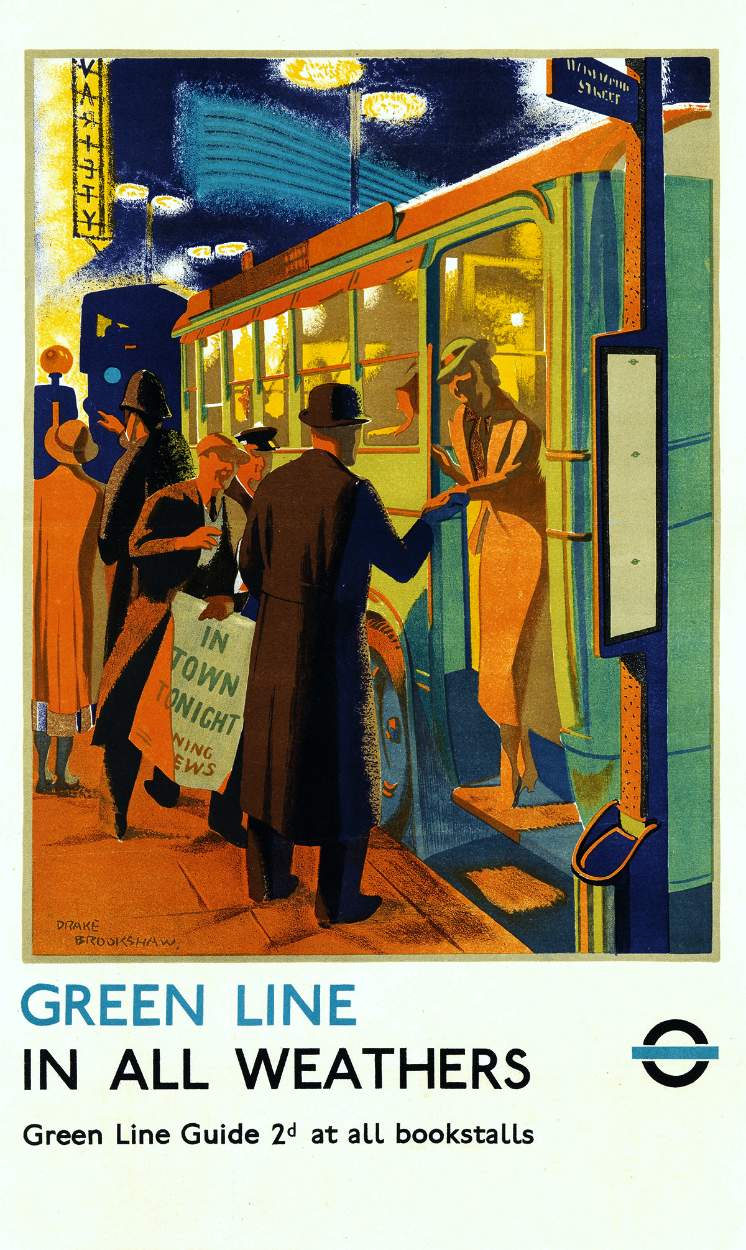 Solve Green Line In All Weathers, 1936, by Percy Drake-Brookshaw ...