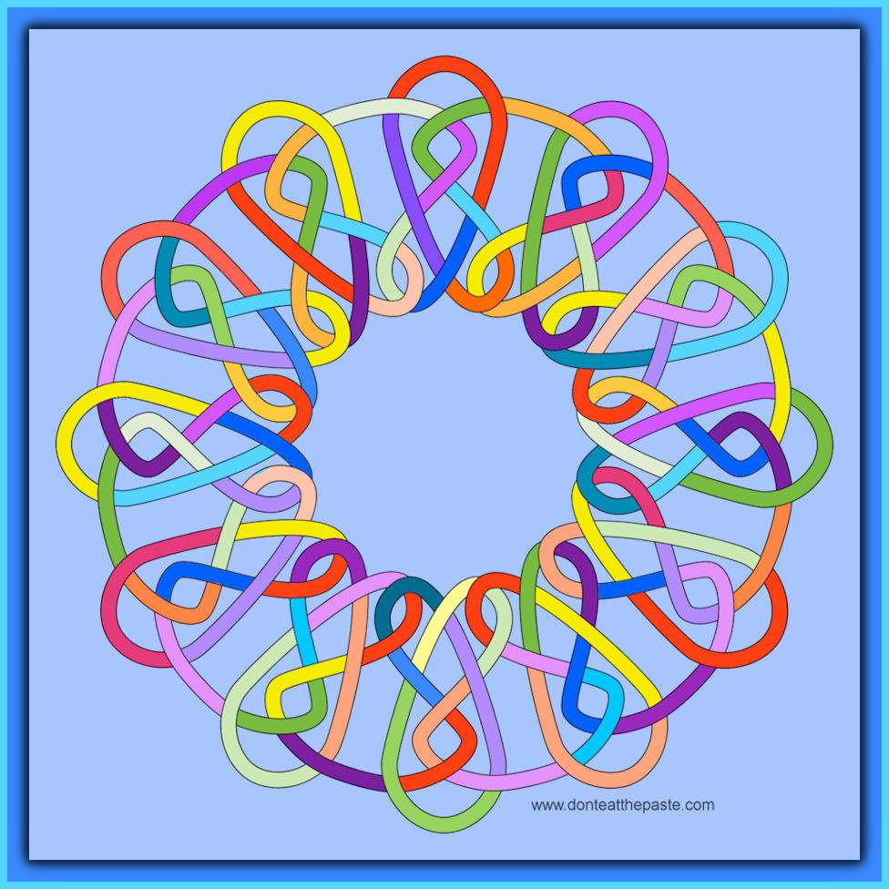 Solve clock_knot_lg jigsaw puzzle online with 81 pieces
