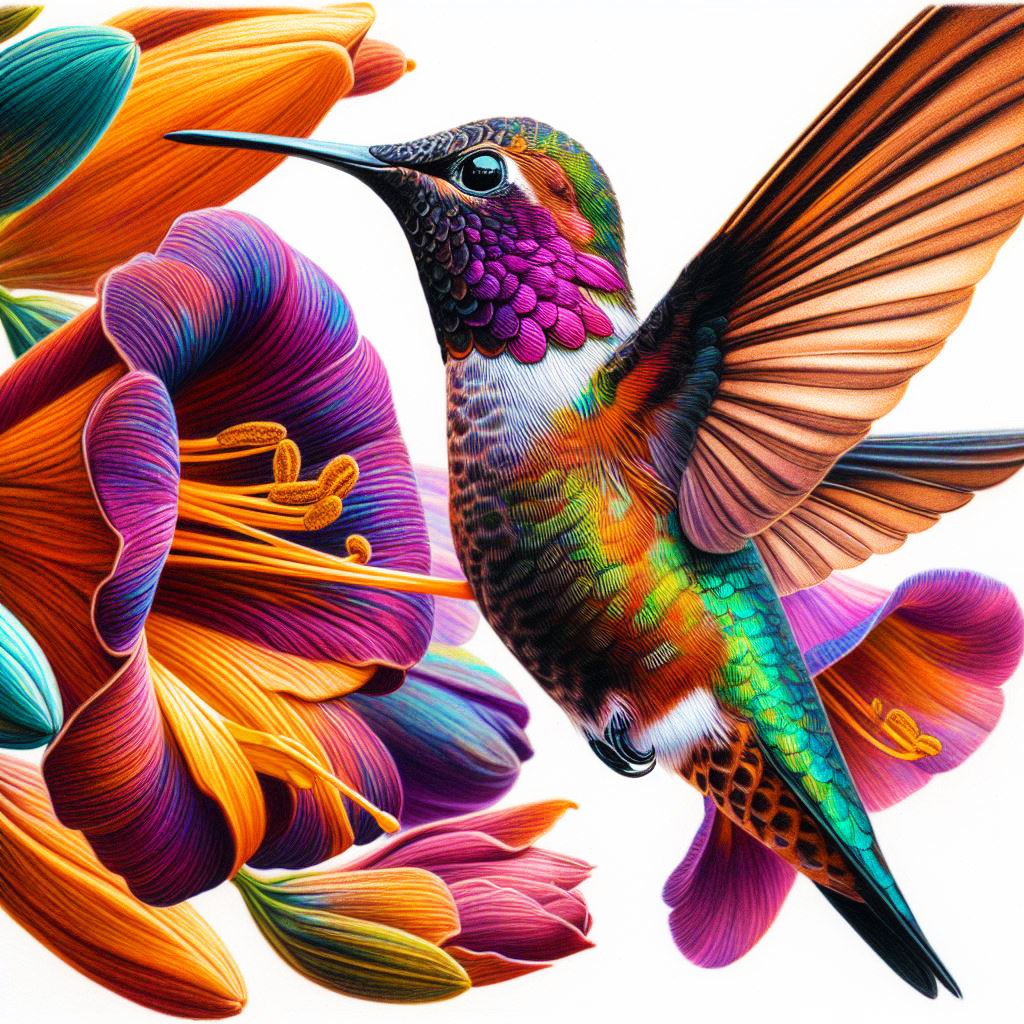 Solve a Hybrid beautiful male Rufous /Anna's hummingbird jigsaw puzzle ...