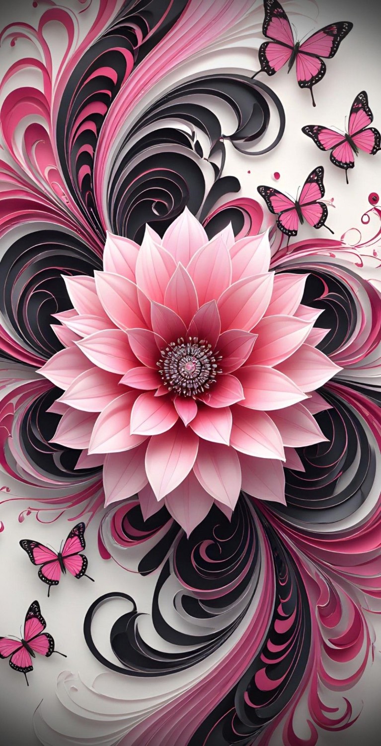 Solve Flowers Design jigsaw puzzle online with 32 pieces