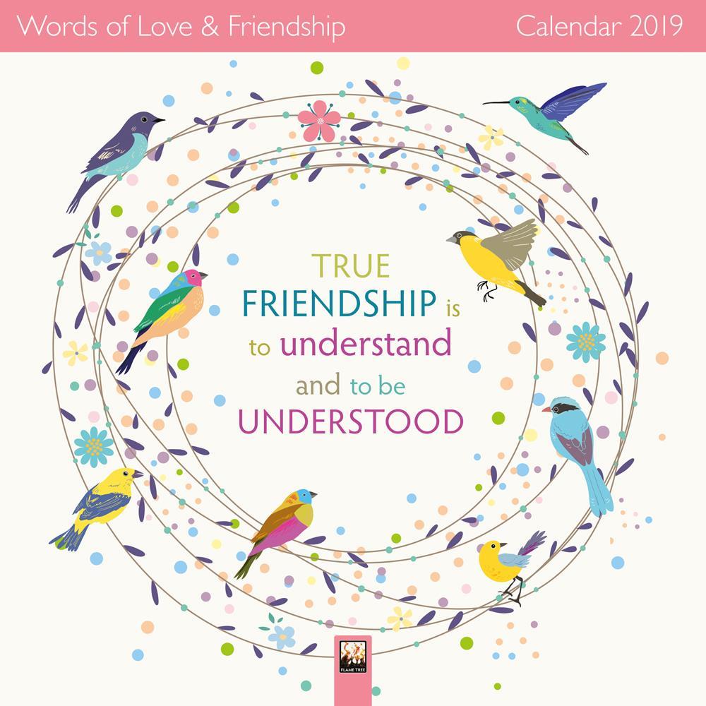 Puzzle | 256 pièces | 2019 Wall Calendar Words of Love & Friendship ...