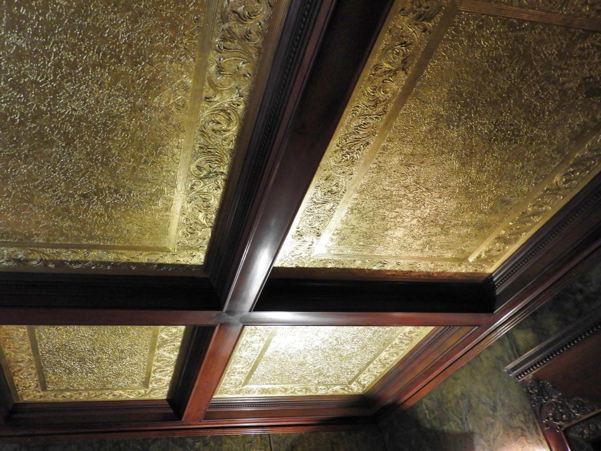 Solve Textures and patterns in the JJ Hill House -- gold leaf ceiling ...