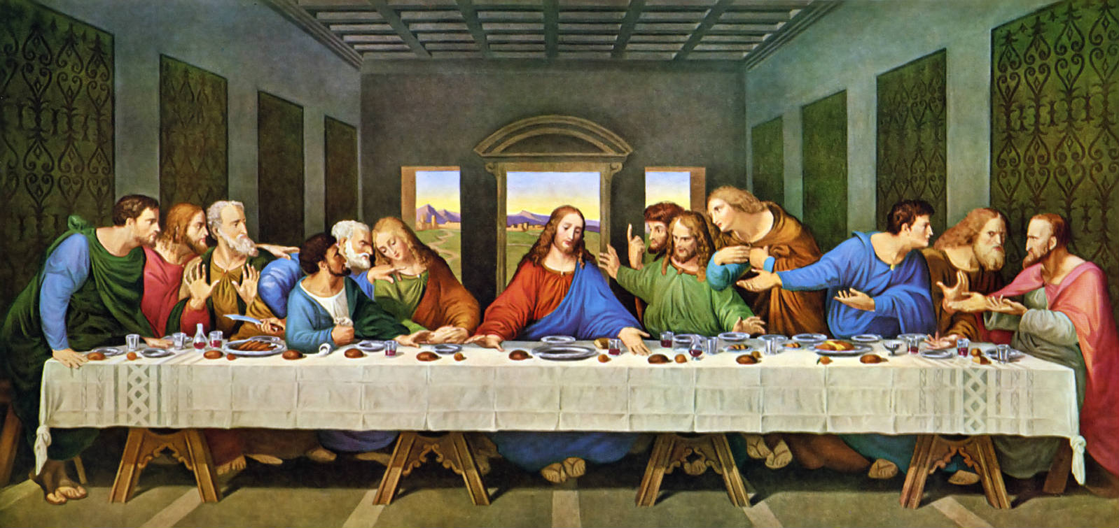 Solve THE LAST SUPPER jigsaw puzzle online with 220 pieces