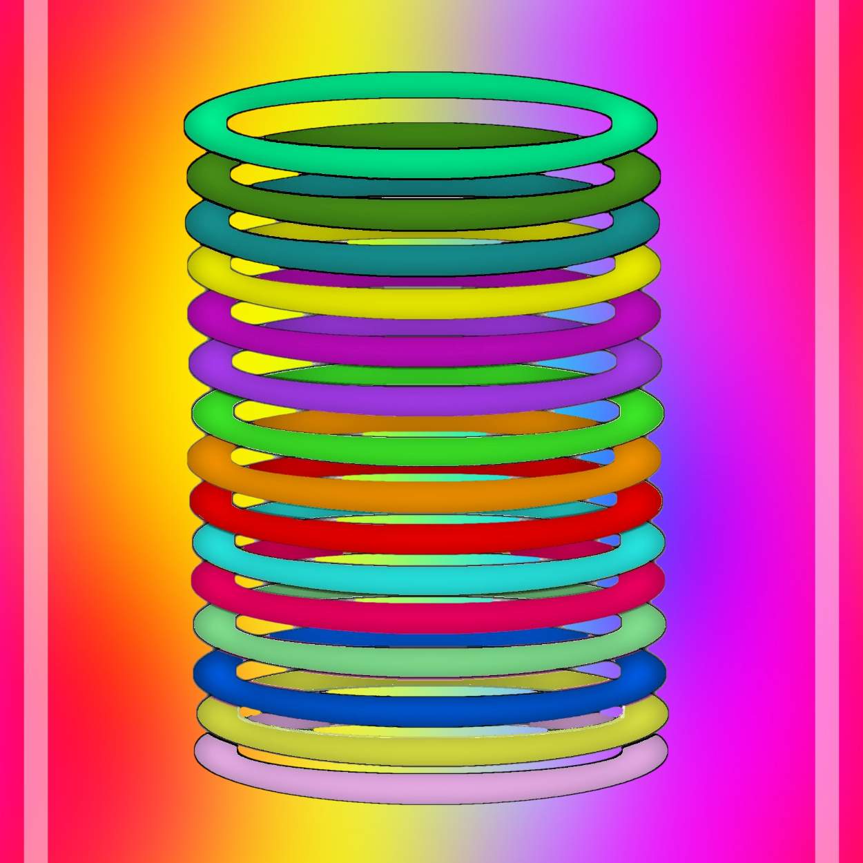 Solve FLOATING STACK jigsaw puzzle online with 100 pieces