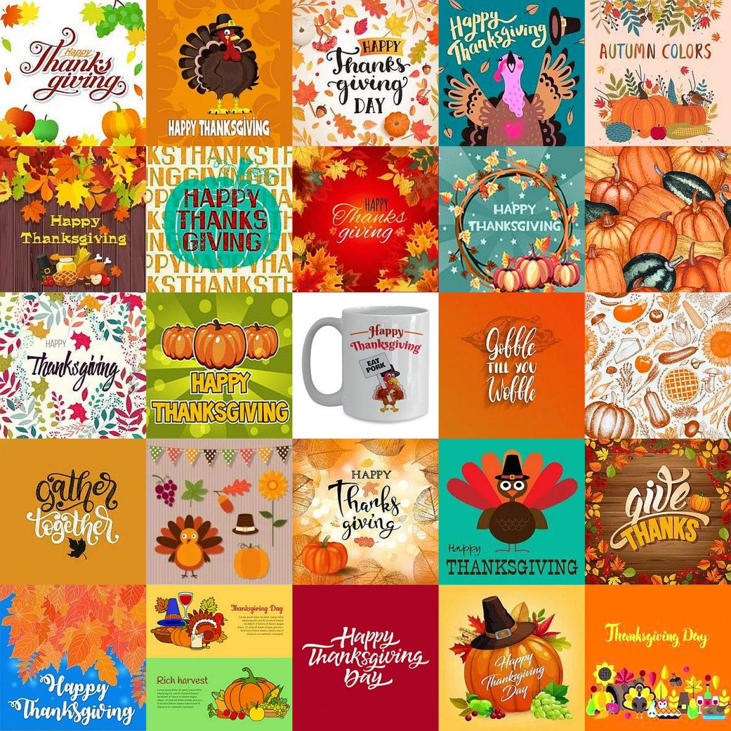 Solve Happy Thanksgiving 600a jigsaw puzzle online with 324 pieces