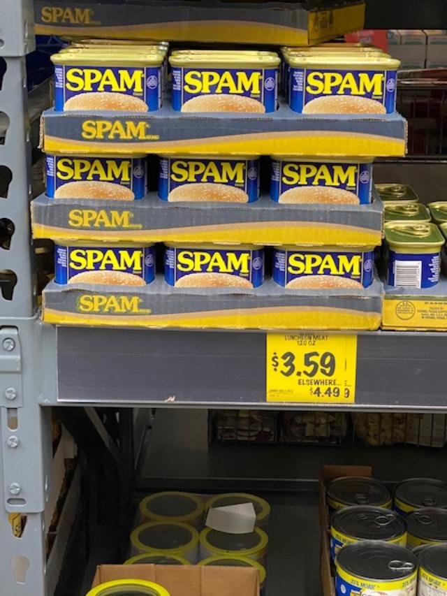 Solve SPAM jigsaw puzzle online with 20 pieces