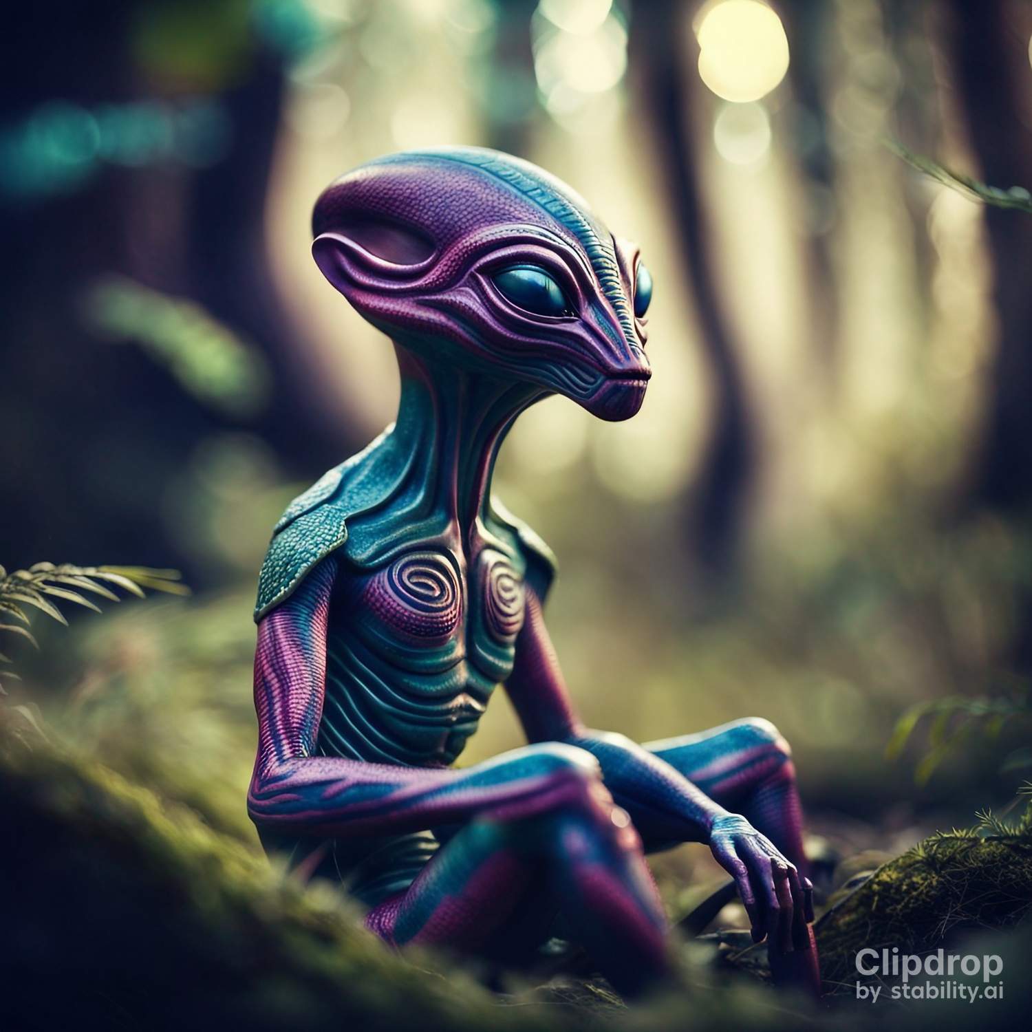 Solve Another alien visitor jigsaw puzzle online with 169 pieces