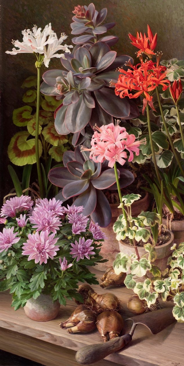 Solve Raymond Booth - October Flowers jigsaw puzzle online with 120 pieces