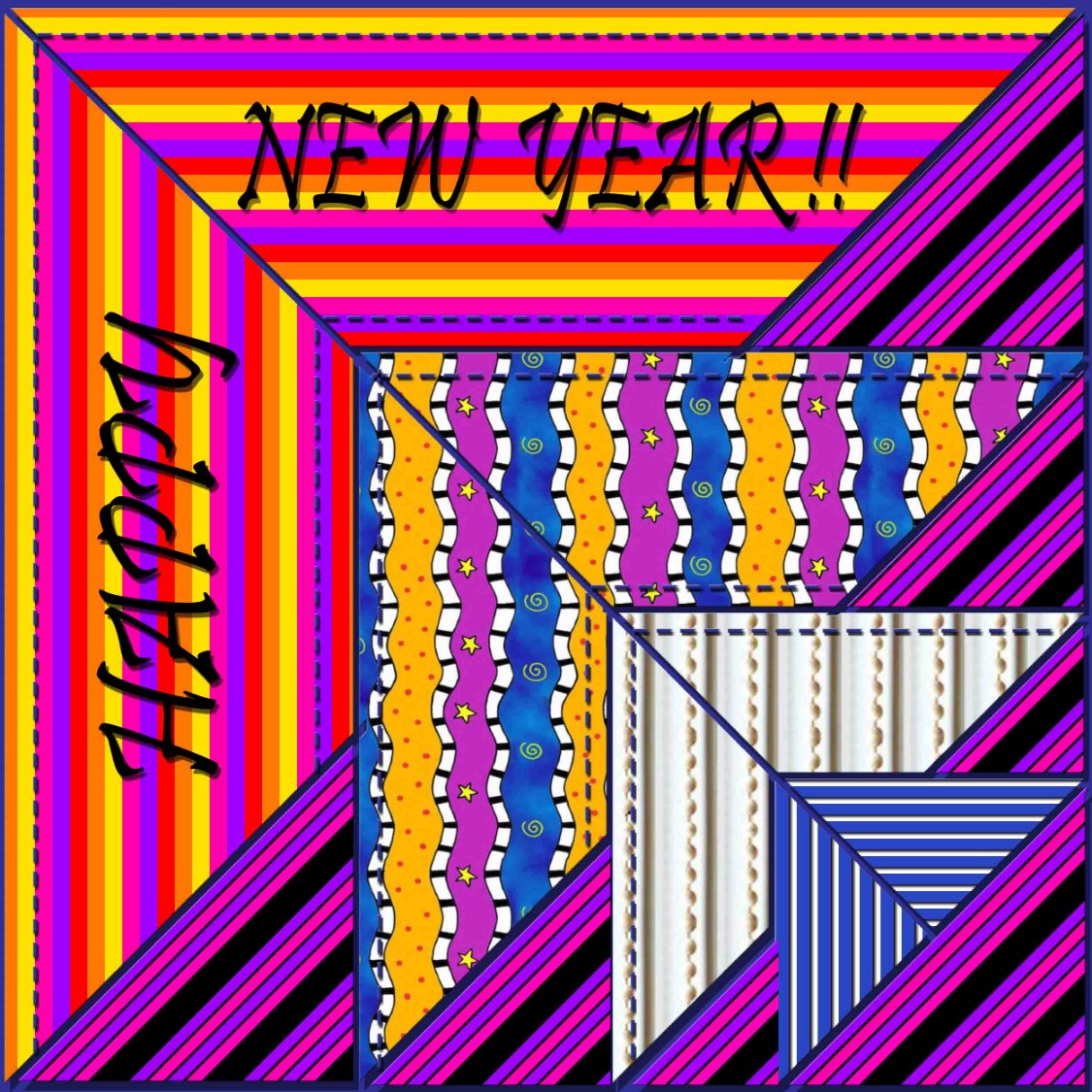Solve Happy New Year!! jigsaw puzzle online with 16 pieces