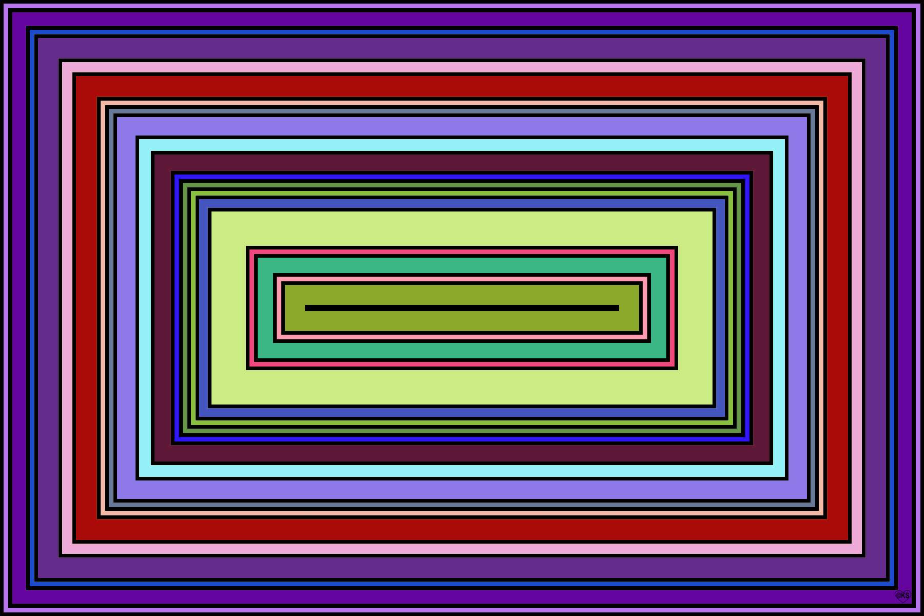 Solve Concentric Rectangles!! ~ H jigsaw puzzle online with 600 pieces