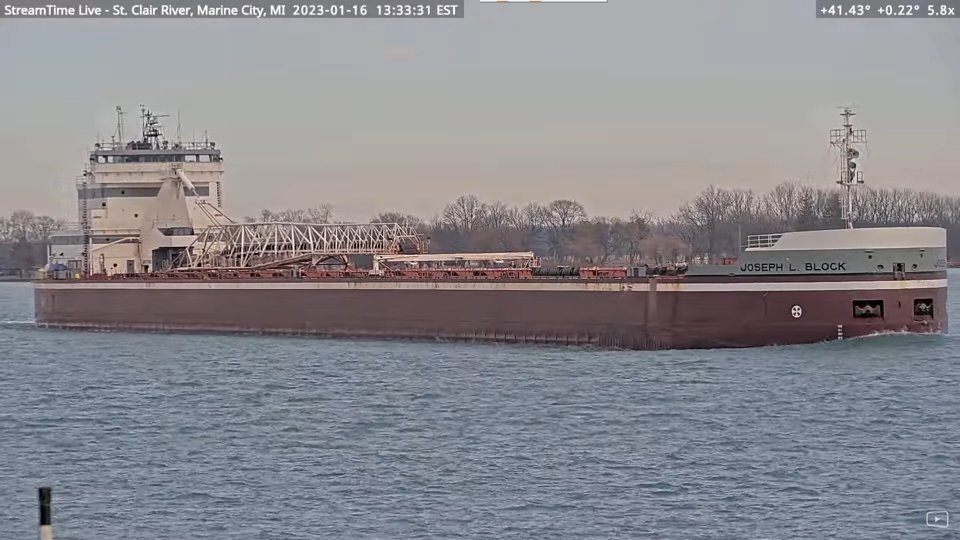 Solve Joseph L Block - Great Lakes Freighter - Marine City, MI (2023-01 ...
