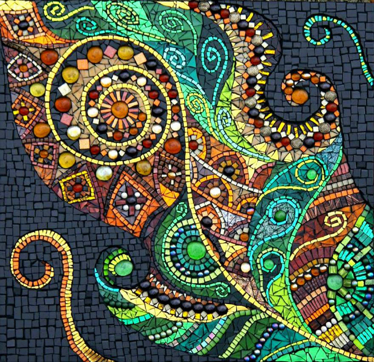 Solve Colourful mosaic art by the Folt Bolt Club member, Julie Edmunds ...