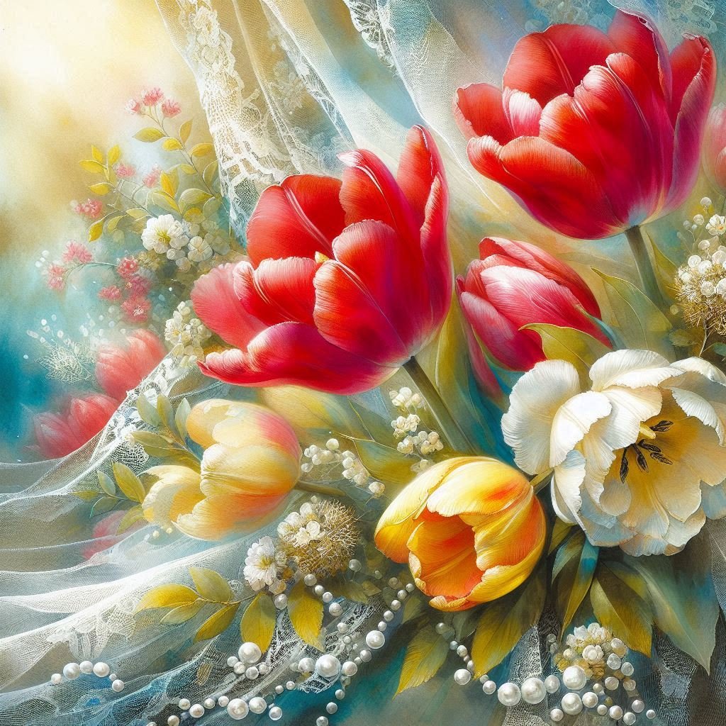 Solve Lovely tulips (resize 9 to 306 pieces) jigsaw puzzle online with ...