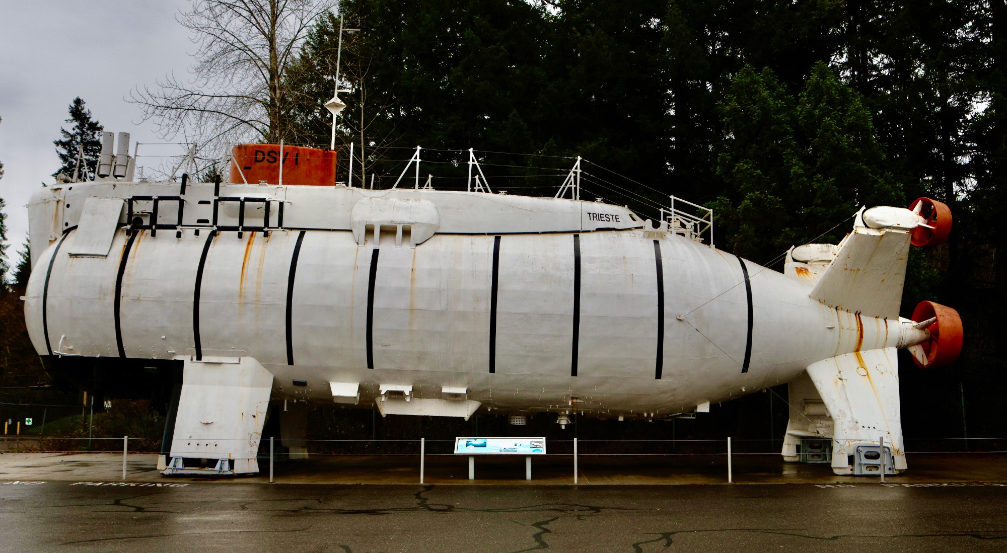 Solve Trieste II (Bathyscaphe) jigsaw puzzle online with 66 pieces