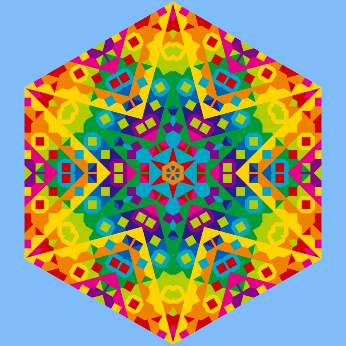 Solve Kaleidoscope jigsaw puzzle online with 25 pieces