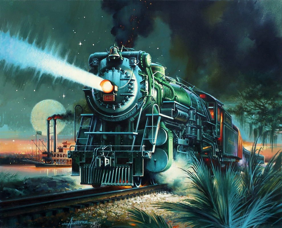 Solve DELTA TRAIN jigsaw puzzle online with 42 pieces