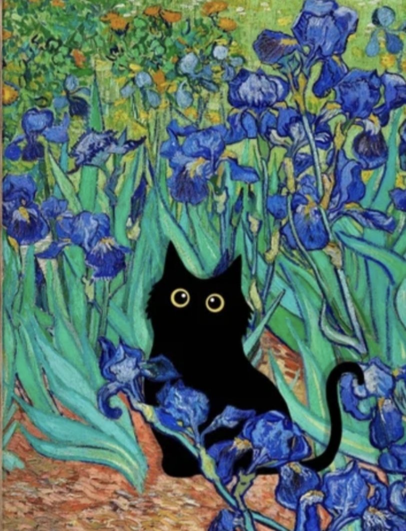 Solve Van Gogh's Kitty Cat jigsaw puzzle online with 80 pieces