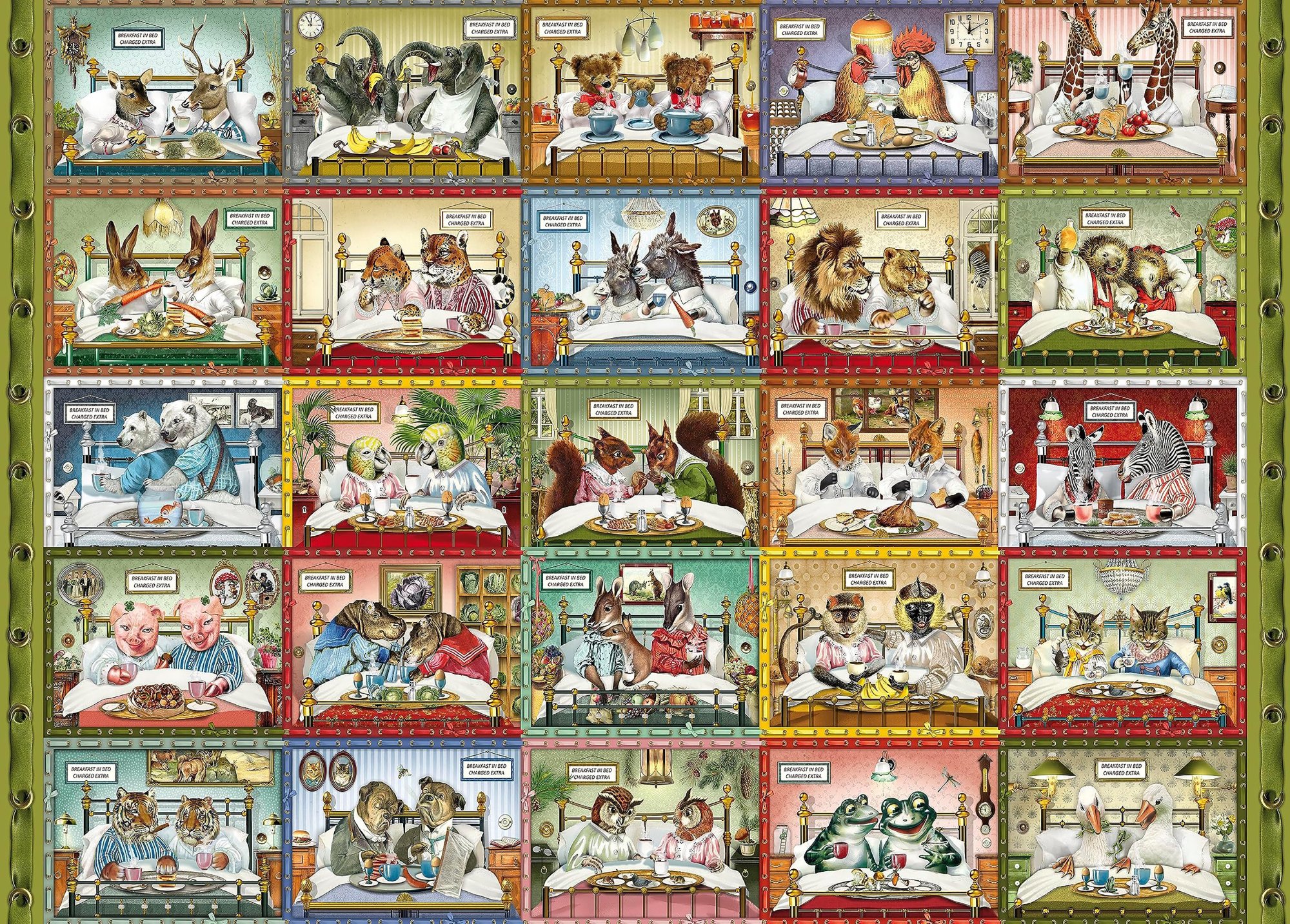 Solve Breakfast in Bed jigsaw puzzle online with 352 pieces