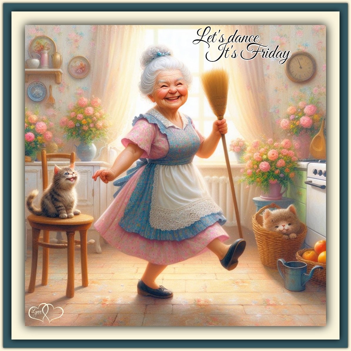 Solve Let's Dance! It's Friday! jigsaw puzzle online with 64 pieces