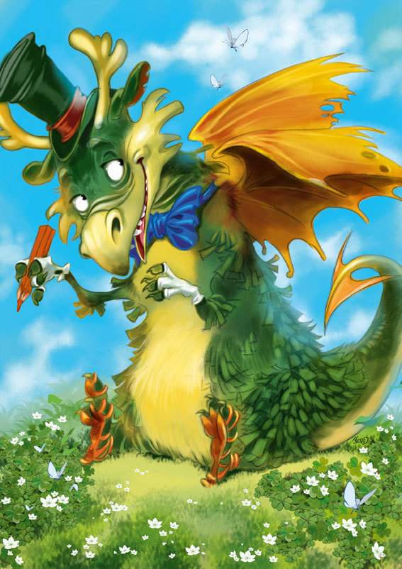 Solve Dragon dandy jigsaw puzzle online with 130 pieces