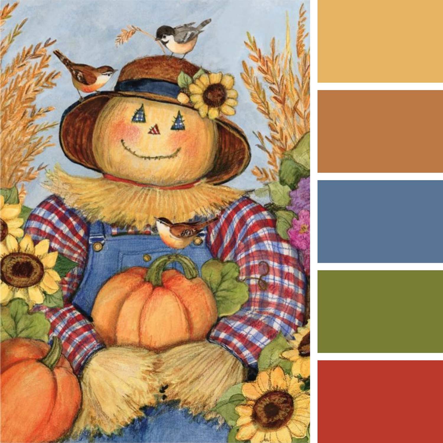 Solve Scarecrow (Large) jigsaw puzzle online with 196 pieces