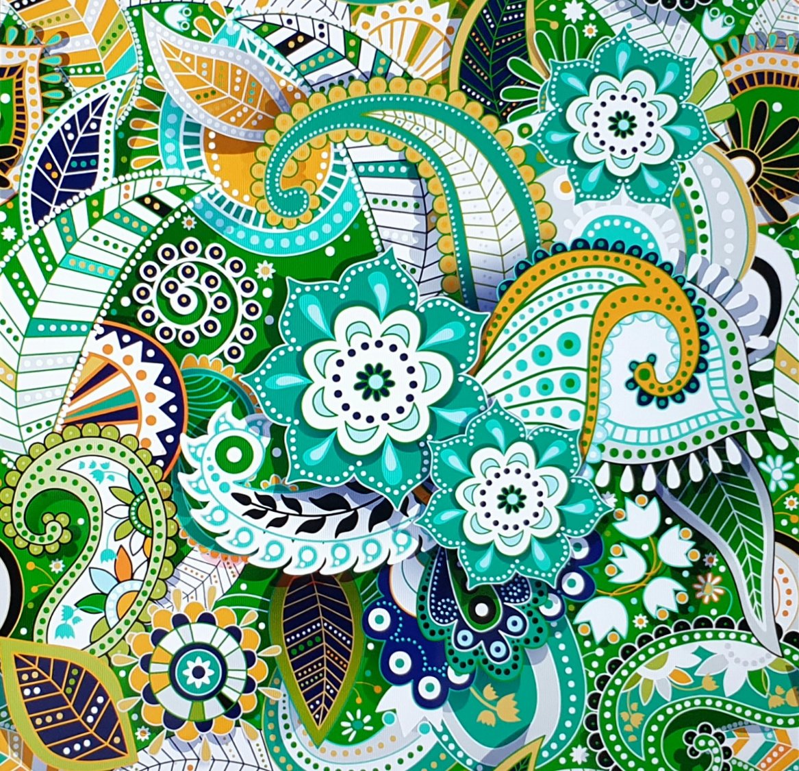 Solve GARDEN PAISLEY jigsaw puzzle online with 25 pieces