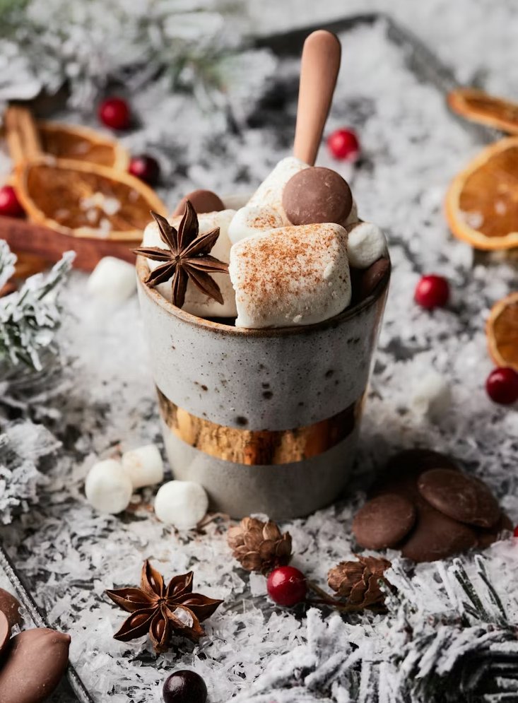Solve Hot Chocolate with cinnamon dusted marshmallow jigsaw puzzle ...