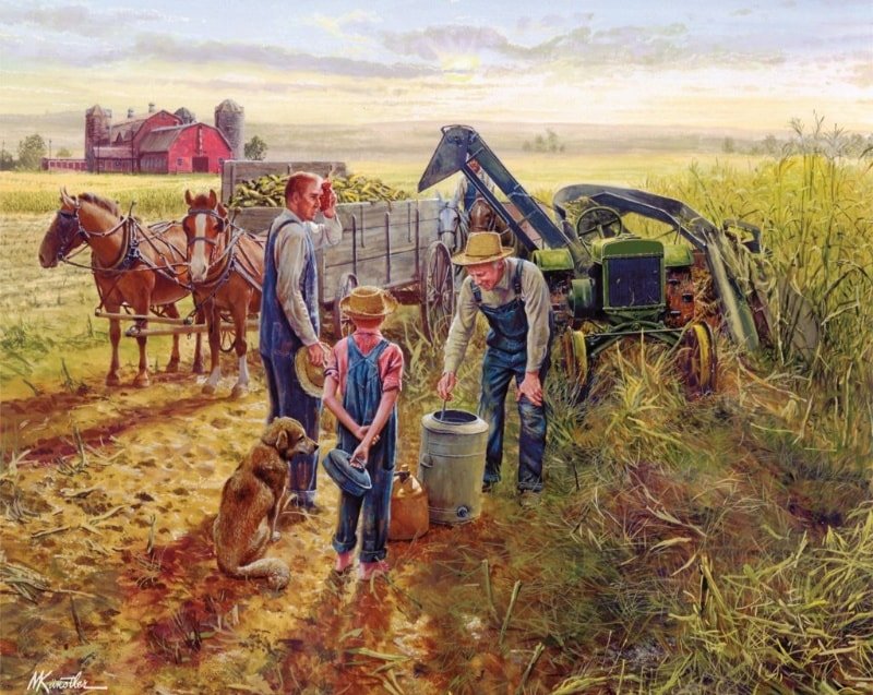 Solve Taking a break..... jigsaw puzzle online with 63 pieces