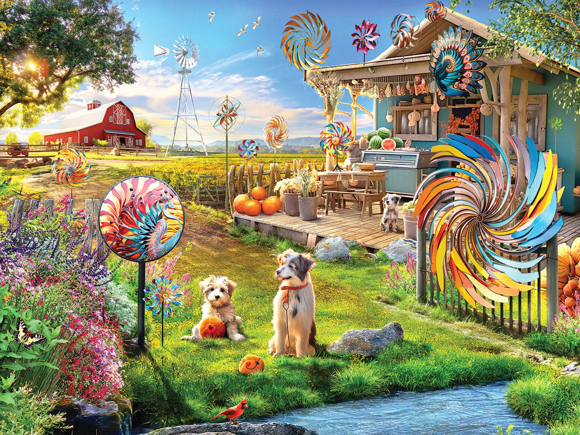 Solve Windmill Farm jigsaw puzzle online with 352 pieces