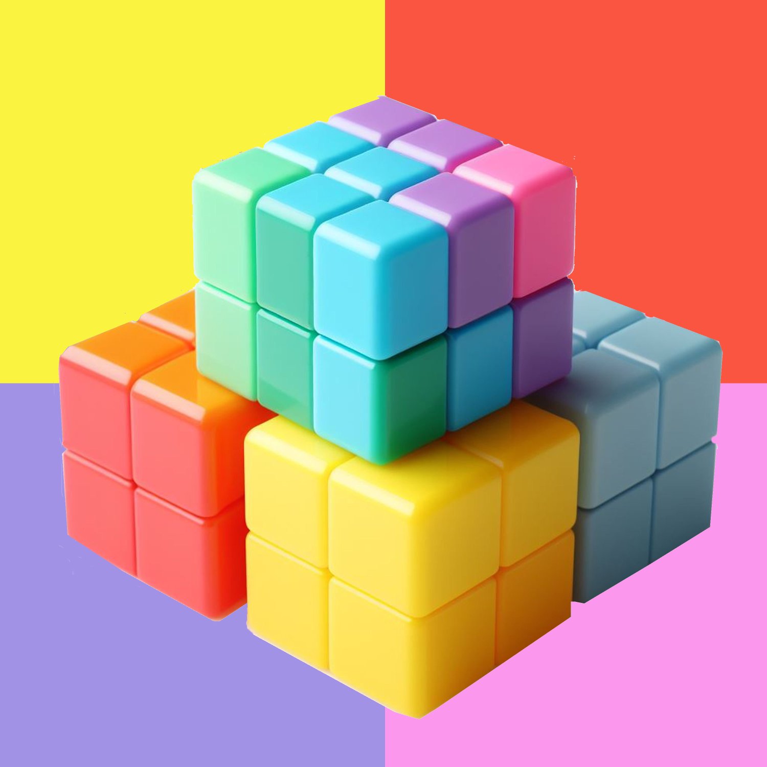 Solve CUBES 3 jigsaw puzzle online with 600 pieces