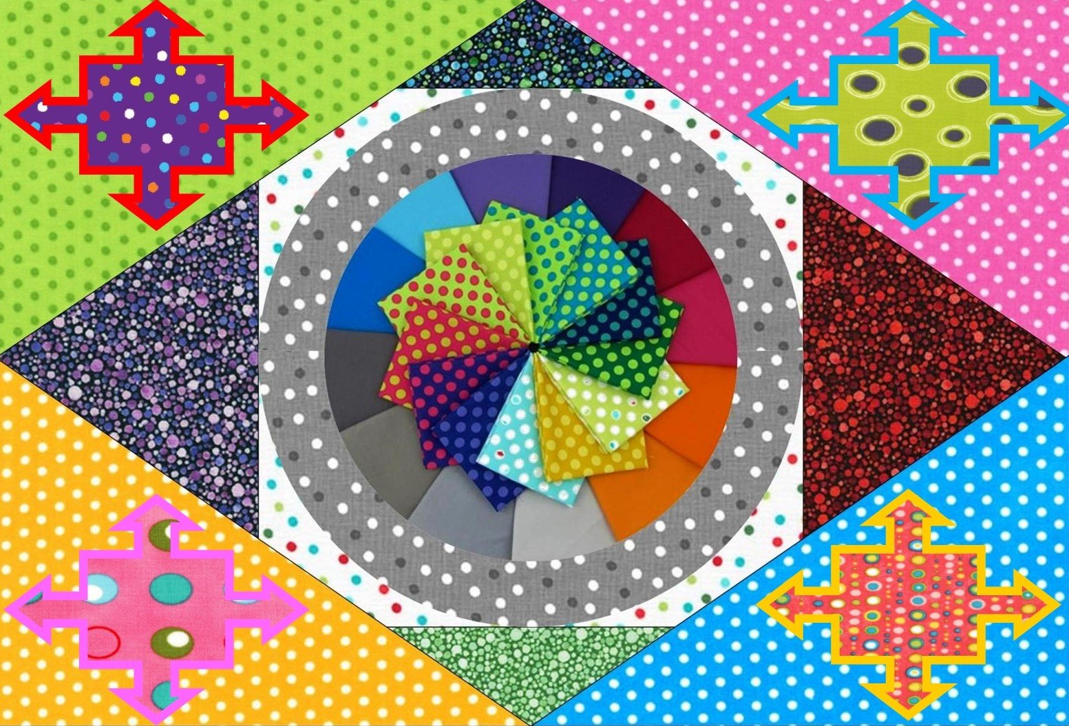 Solve Sunday dots - larger jigsaw puzzle online with 450 pieces