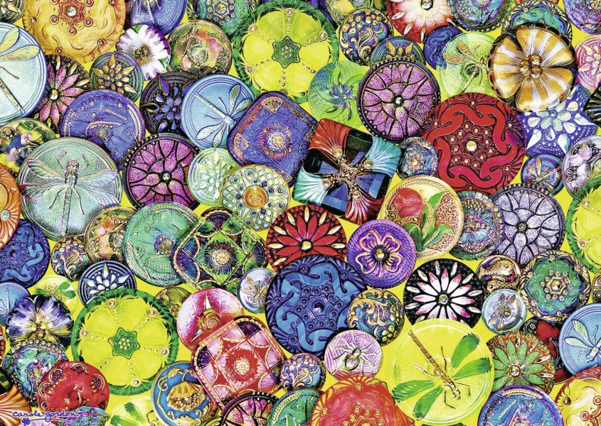 Solve Beautiful Buttons jigsaw puzzle online with 54 pieces