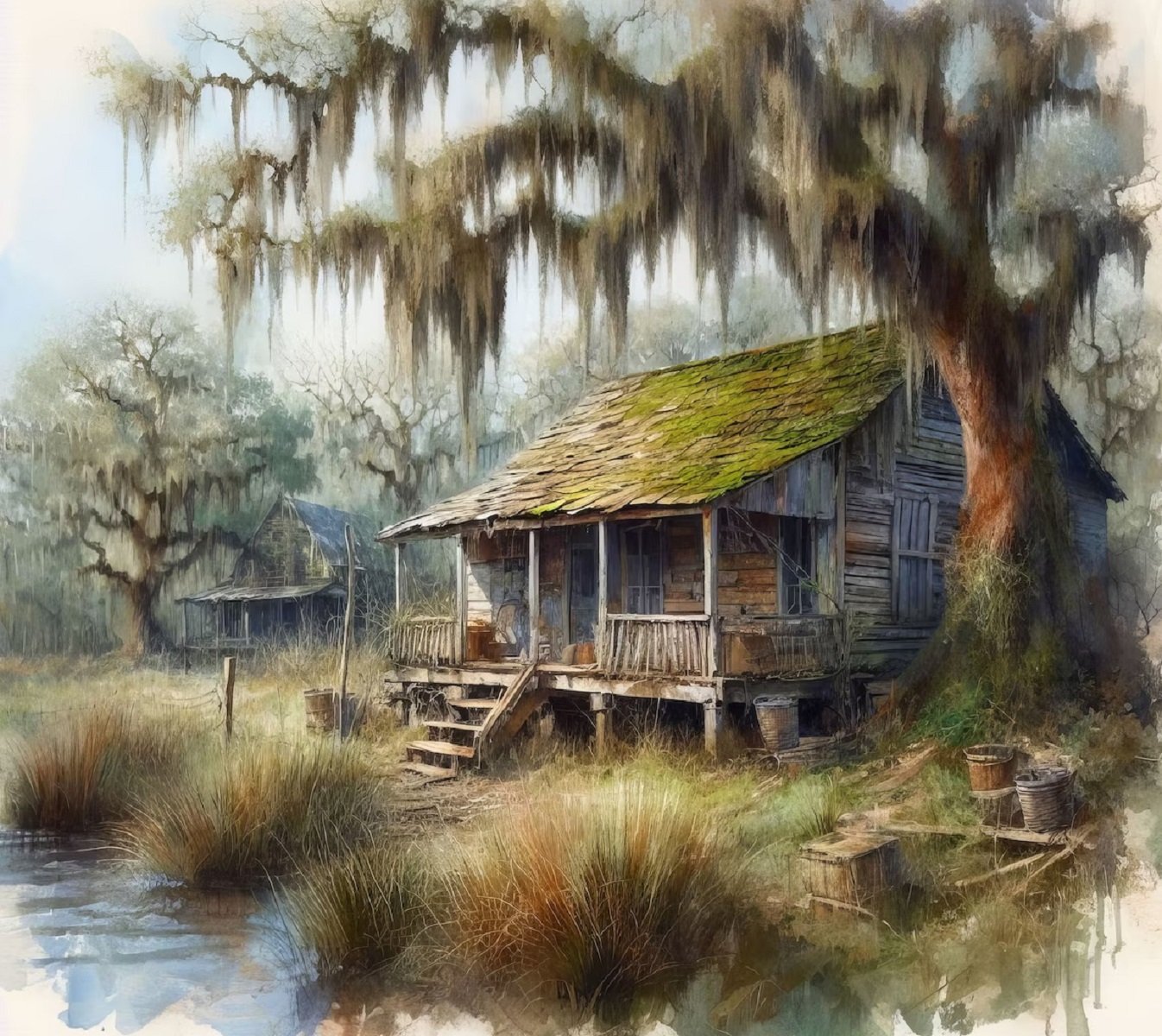 Solve Bayou Home 1 jigsaw puzzle online with 90 pieces