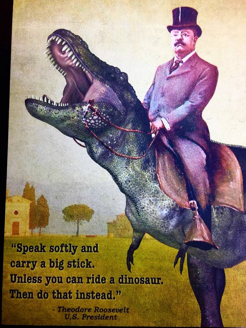 Solve Speak softly and carry a big.... can of dinosaur repellent jigsaw ...