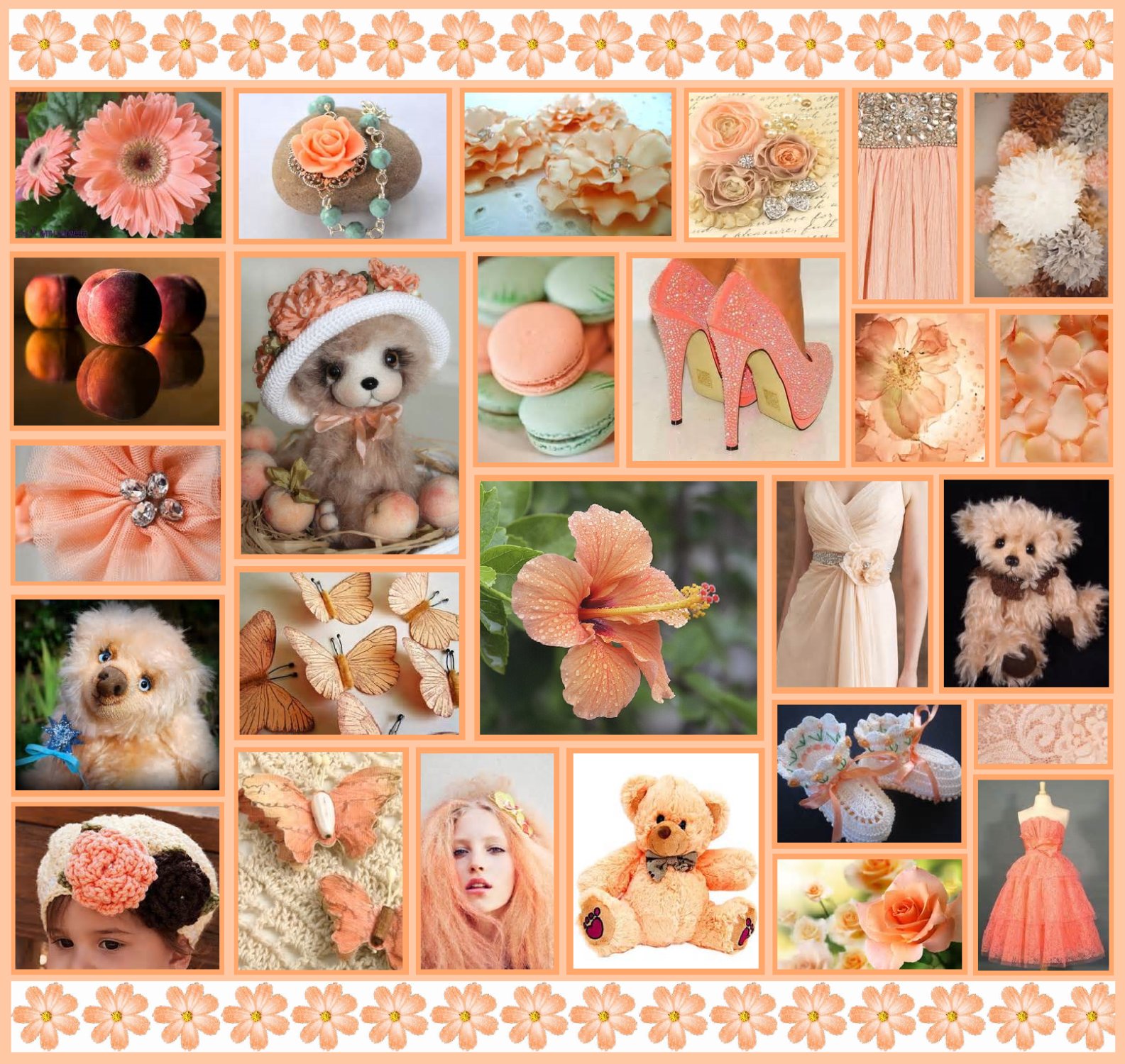 Solve pretty in peach jigsaw puzzle online with 380 pieces