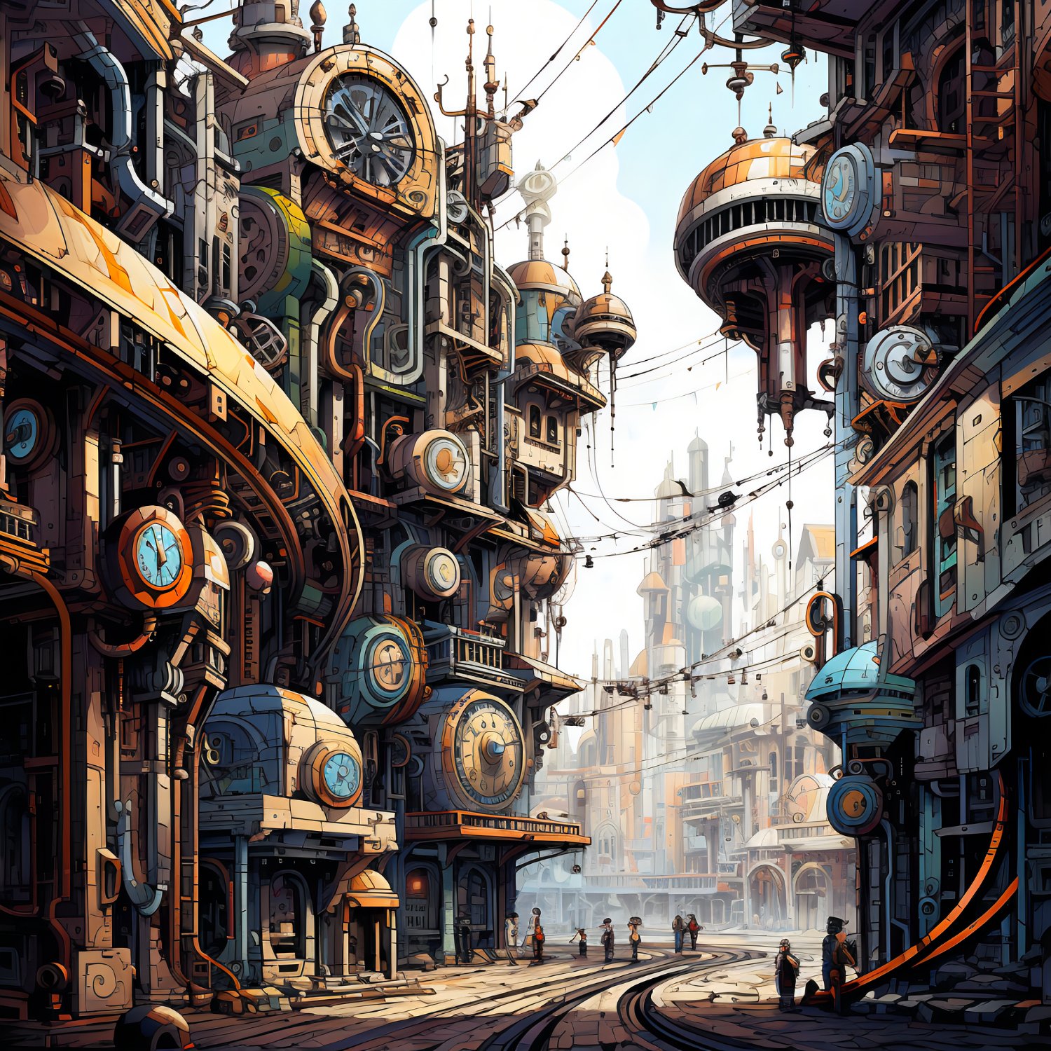 Solve Robot City 2 jigsaw puzzle online with 100 pieces