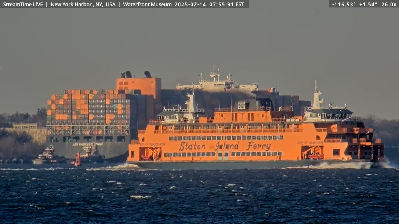 Solve Container ship Los Angeles Express, NYH, 2025-02-14 jigsaw puzzle ...