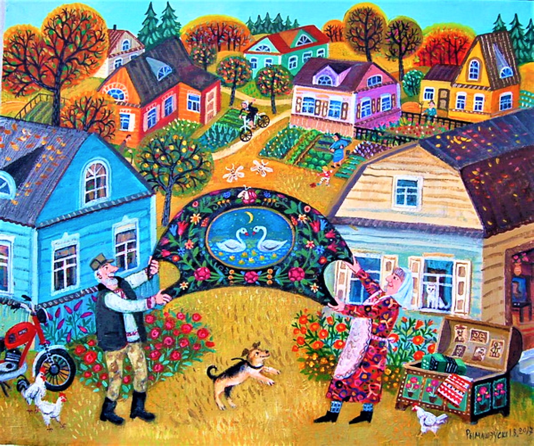 Solve Shaking Out the Carpet jigsaw puzzle online with 340 pieces