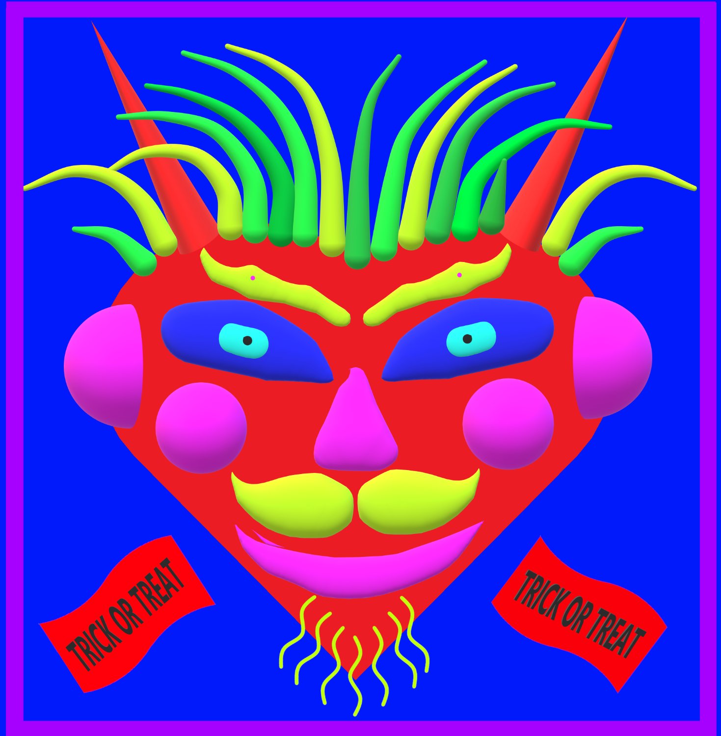 Solve Devilish Mask4 jigsaw puzzle online with 100 pieces