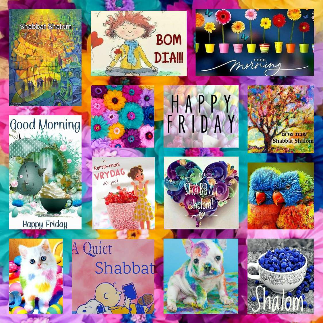 Solve FRIDAY GREETINGS jigsaw puzzle online with 81 pieces