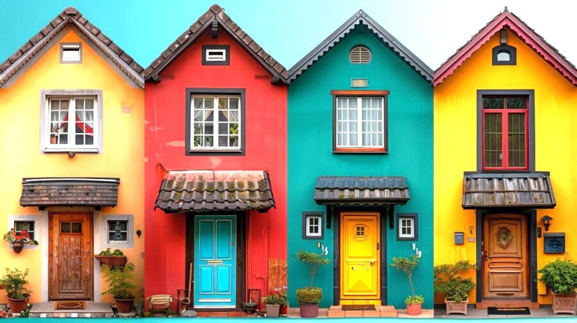 Jigsaw Puzzle | 66 pieces | Casas de Colores | Jigidi