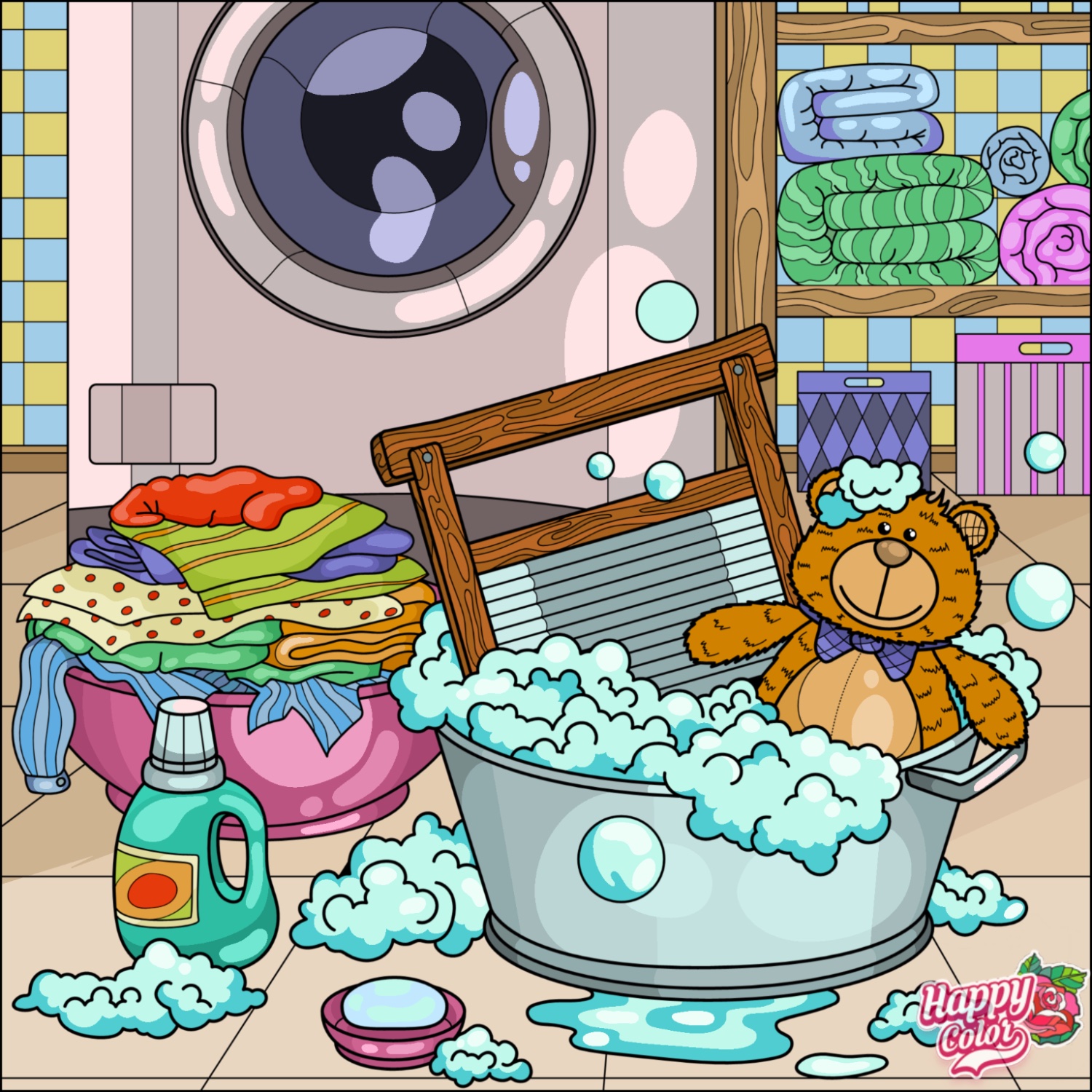 Solve Laundry Day jigsaw puzzle online with 169 pieces