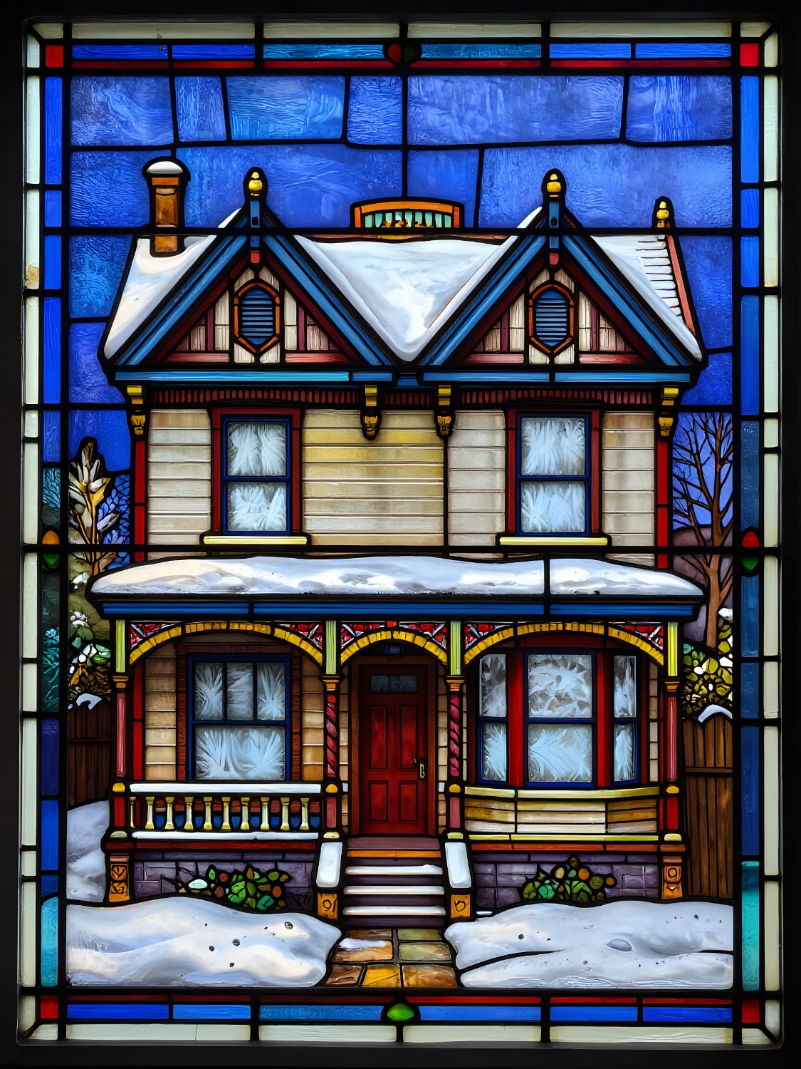 Solve Winter Frost jigsaw puzzle online with 88 pieces