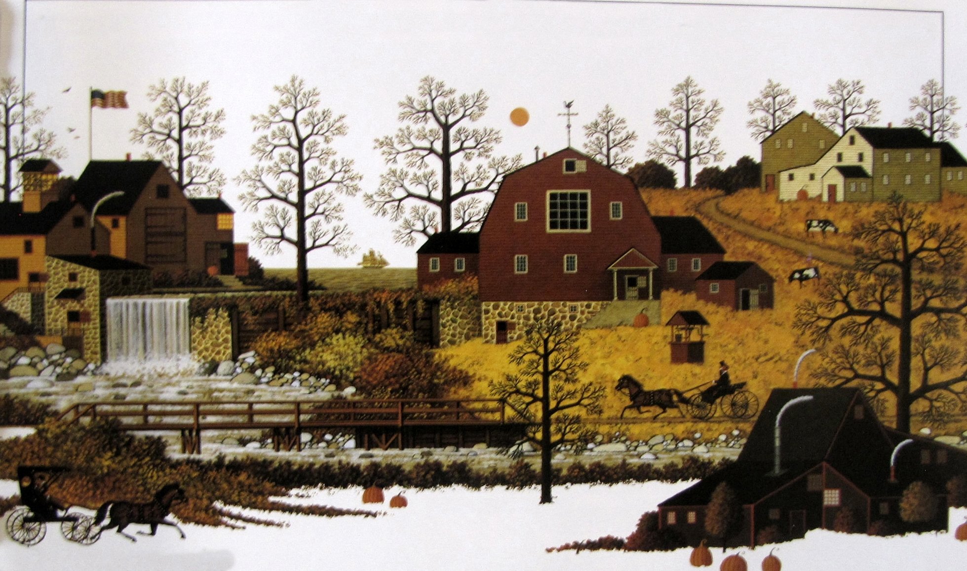 Solve Good Morning {Charles Wysocki} jigsaw puzzle online with 198 pieces