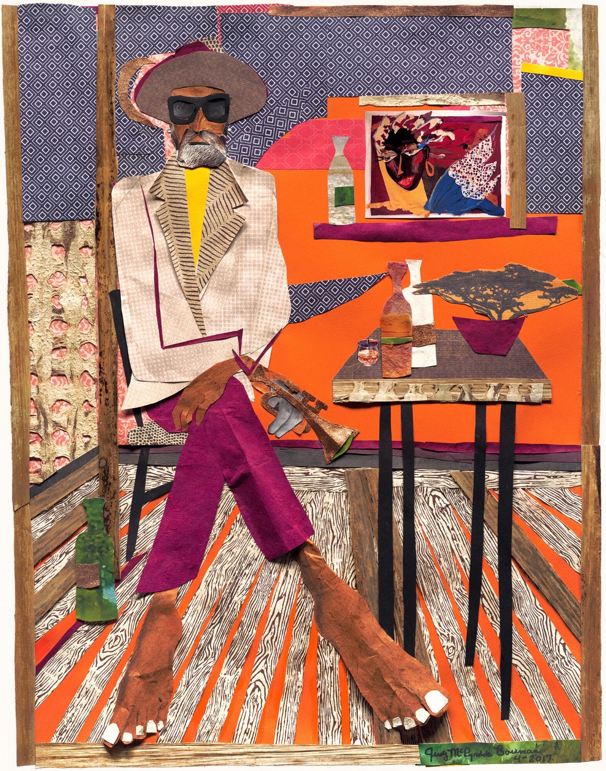 Solve Relaxing with My Blues 3, Judy Bowman, 2017 jigsaw puzzle online ...
