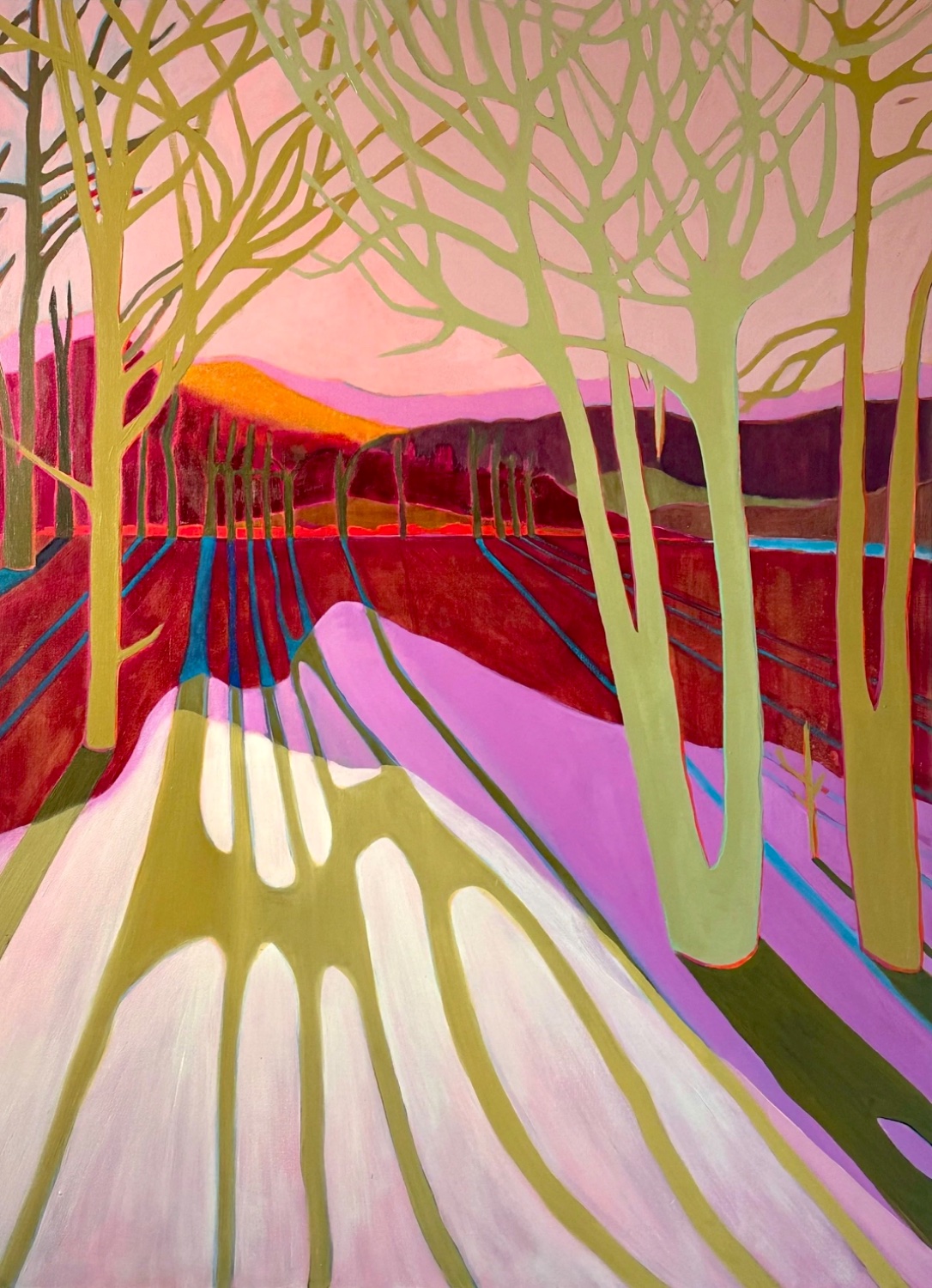 Solve Caroline Burdett, Preparing for a Good Winter, 2022, oil and ...