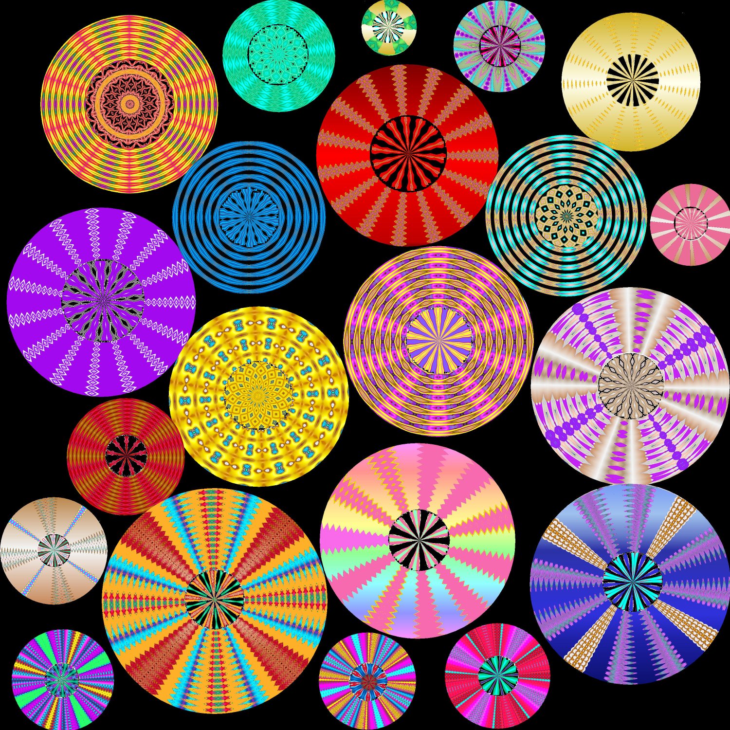 Solve COLOURFUL RECORDS jigsaw puzzle online with 225 pieces